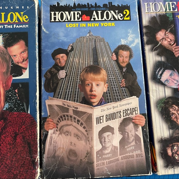 Media | Home Alone Trilogy Vhs Set Of 3 Classic Movies | Poshmark